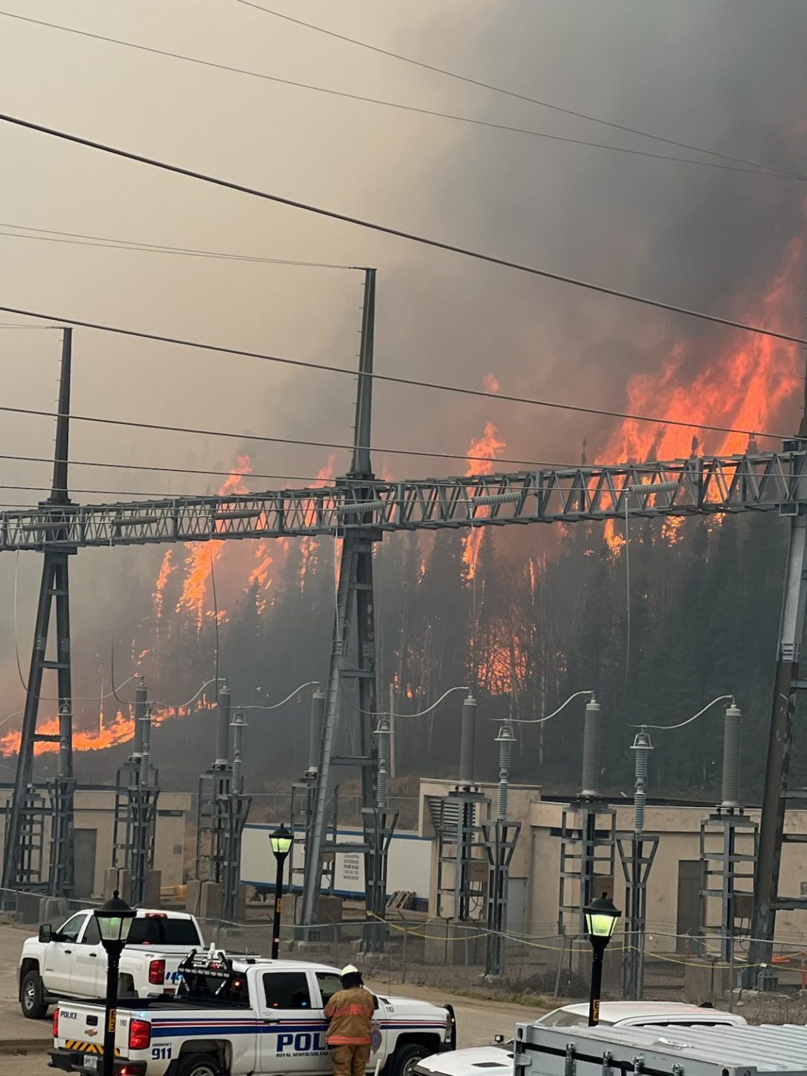 Crews battling Churchill Falls fire with water bombers, helicopters ...
